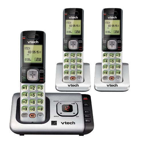 VTech CS6729-3 DECT 6.0 3 Handset Cordless Phone With Digital Answering ... VTech CS6729-3 DECT 6.0 3 Handset Cordless Phone With Digital Answering ...