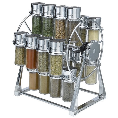 Olde Thompson 25-645C 20 Jar Ferris Wheel Spice Rack, Contains 20 ... Olde Thompson 25-645C 20 Jar Ferris Wheel Spice Rack, Contains 20 ...
