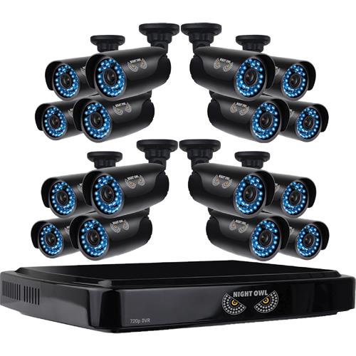 Night Owl AHD7-16162 16 Camera 16 Channel DVR Video Security System ...