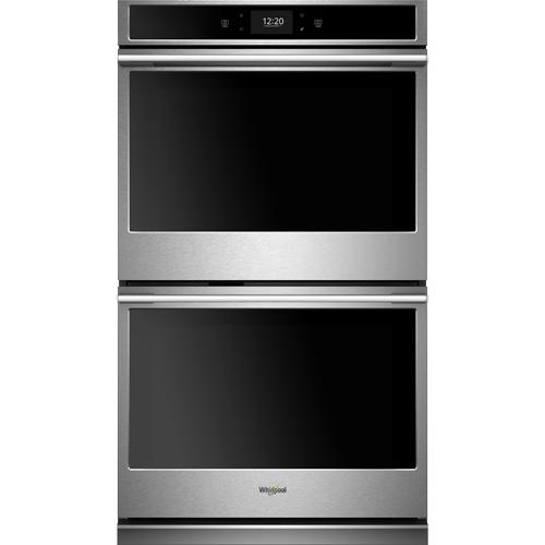 Whirlpool WODA7EC0HZ 30 Stainless Steel Smart Double Wall Oven With True Convection Cooking BrandsMart USA