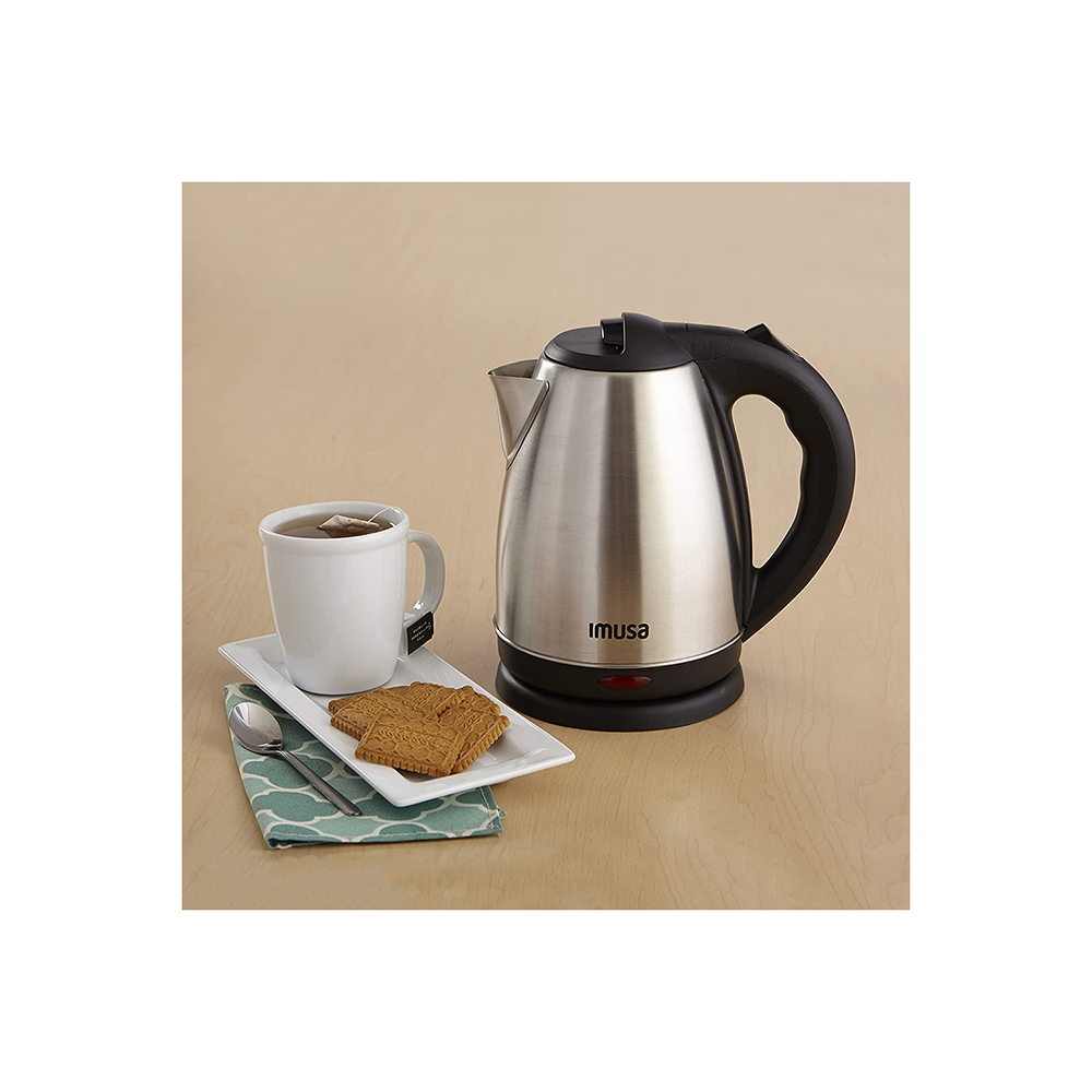 IMUSA USA GAU-18220 Electric Tea Kettle 1.8-Quart Stainless Steel 1.7 ...