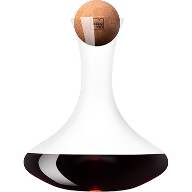 Vacu Vin Wine Decanter with Cork Stopper - Clear