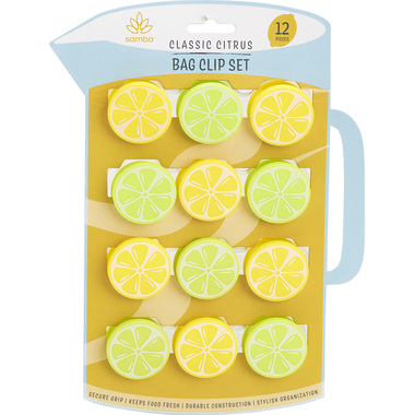 Click here for Core Home 58171 12-Piece Lemon Bag Clip prices
