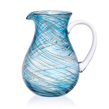 Click here for Mikasa 5317572 2.25 Quart Blue Swirl Glass Pitcher prices
