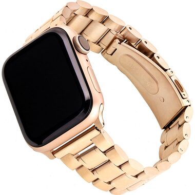 WITHit Rose Gold-Tone Stainless Steel Y-Link Bracelet designed for Apple Watch 42mm (Series 10) & 38/40/41mm - Rose Gold