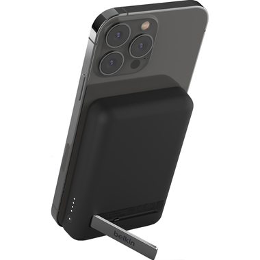 Belkin Magnetic Wireless Power Bank 5K + Stand  Black