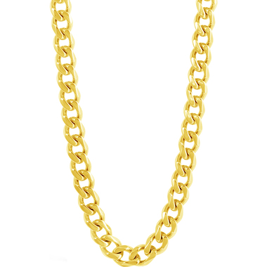 Click here for Mi Tesoro MT-N001GO 20" Curb Gold Chain Neckl... prices