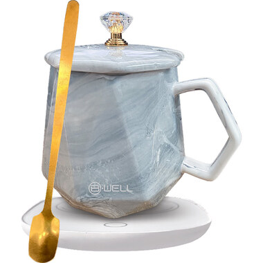 Click here for BWell BW-HW-HT-109-WT Marbled Mug & Lid Warmer... prices