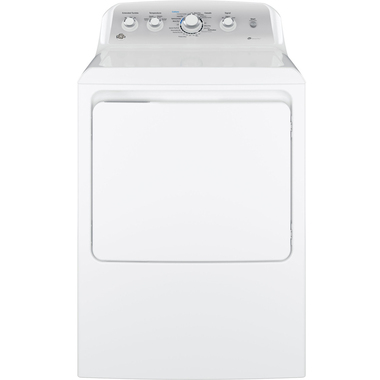 GE GTD45GASJ-WS 7.2 Cu-Ft Front Load Gas Dryer-WH