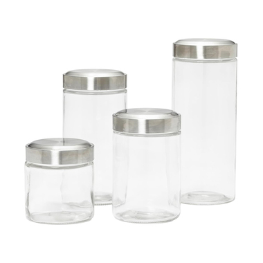 Click here for M. Kamenstein 5117359 4-Piece Glass Canister Set prices
