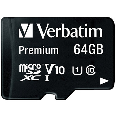 Verbatim 64GB microSD Extended Capacity (microSDXC) Flash Card
