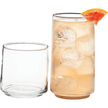 Anchor Hocking 16 Piece Finland Drinkware Set - Clear