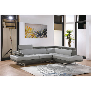 Click here for Global Furniture TABBYSEC-GRY Tabby Sectional - Gr... prices