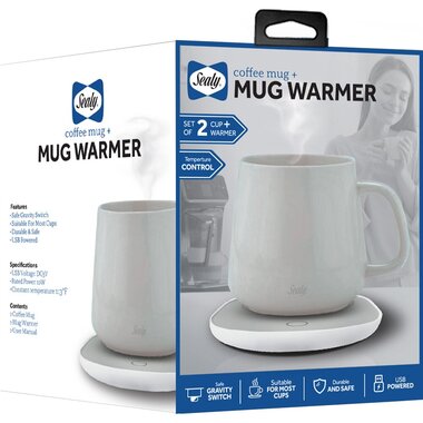 Click here for Sealy SL-HW-HT-002-BE Mug with Warming Pad - Beige prices