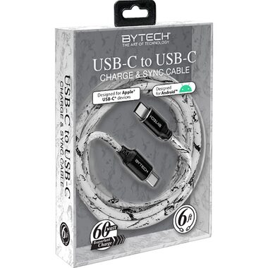Click here for Bytech BY-CC-CA-262-AC 6ft Marble Type C Cable prices