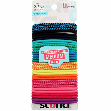 Click here for Scunci 33480 32-Pack No Damage Hair Elastics prices