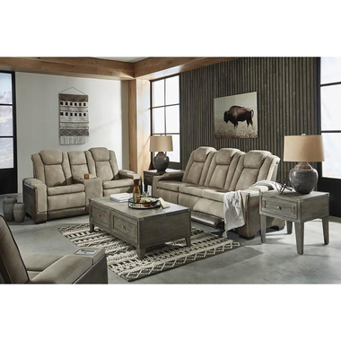 Signature Design by Ashley CAMILLESL-BRN Camille Power Recline Sofa/LS//Brown