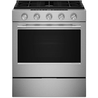 Click here for KitchenAid 5.0 Cu. Ft. Smart Slide-In Gas Range w/... prices