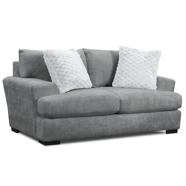 Click here for Style Line 6093PGSOBA John Stationary Loveseat- Gr... prices