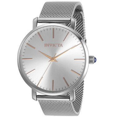 Invicta Womens 31068 Angel Quartz 3 Hand Silver Dial Watch - Silver