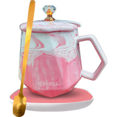 Click here for BWell BW-HW-HT-109-PK Marbled Mug & Lid Warmer... prices