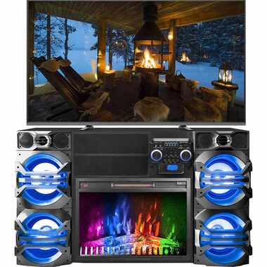 Click here for Technical Pro XFIRE Fireplace Center TV Stand prices