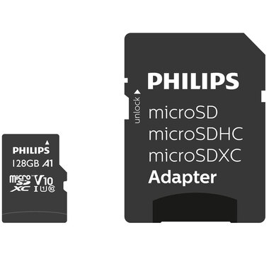 Click here for Philips PHMSD128GXC10U1 128GB SDXC Memory Card/Ada... prices
