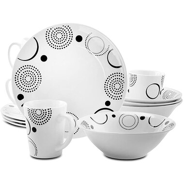 Click here for Gibson 94842-12 Modern Times 12-Piece Dinnerware S... prices