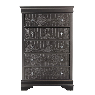 Click here for Global Furniture POM-GRY-CH Pompei 5 Drawer Chest prices