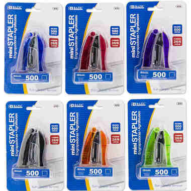 Click here for BAZIC 619-1 Mini Standard Metal Stapler (26/6) prices