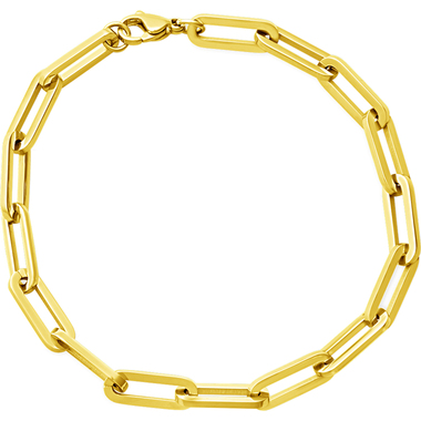 Click here for Mi Tesoro MT-B064GO Paper Clip Gold Bracelet prices