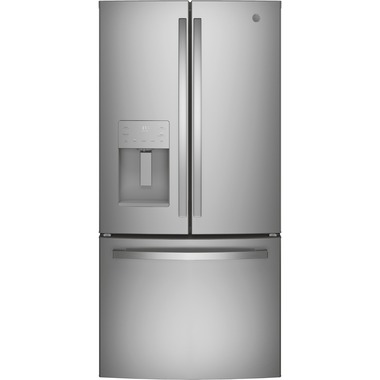 Click here for GE GYE18JYLFS 17.5 CuFt French Door Refrigerator prices