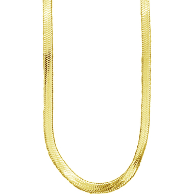 Click here for Mi Tesoro MT-N008GO Herringbone Gold Chain Necklac... prices