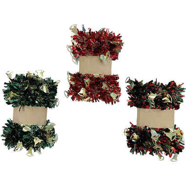 Click here for Christmas Elegance 08627787TR2 15ft Tinsel Bells G... prices