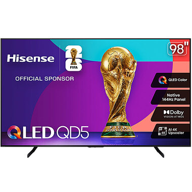 98" QD5 Series 4K Qled Smart Google Tv Quantum Dot  Dolby Vision HDR10+  Wi-Fi 6  Game Mode  Alexa/Google Compatible - 98QD5QG - Black