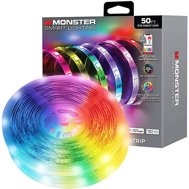 Click here for Monster MLW71003ICM 50Ft. Multi-Color LED Light St... prices