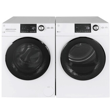GE GFW148SSMWW Washer Dryer Bundle
