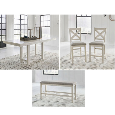 Click here for Signature Design by Ashley D642-32-2 Table and 2 B... prices