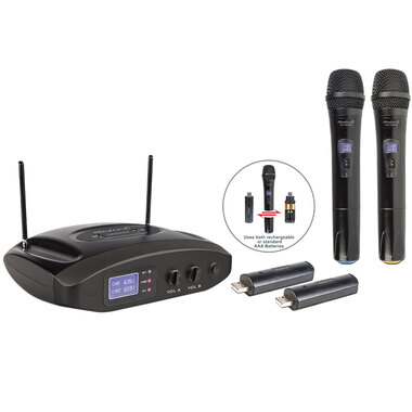 Click here for Studio Z GWR2000 UHF Wireless Microphone - Black prices