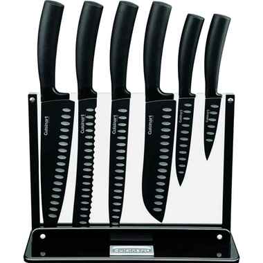 Cuisinart Nonstick-Edge 7-Pc. Cutlery Set with Acrylic Stand - Matte Black