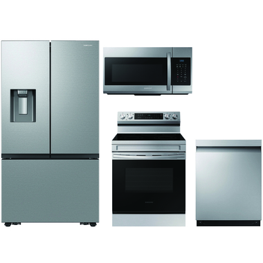 Samsung RF32CG5B10KP2 4 Piece Kitchen Appliance Package/SS