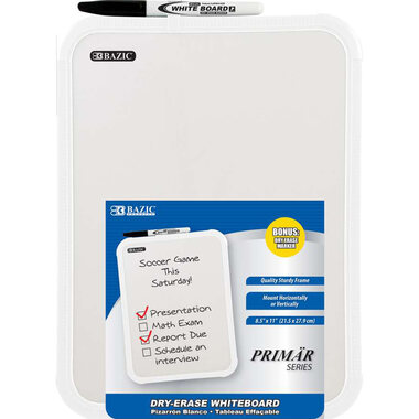 Click here for BAZIC 6010-1 8.5" X 11" Dry Erase Board... prices