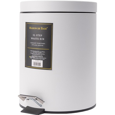Click here for Core Home H1437-WHITE 5L Metal Step Waste Bin - Wh... prices