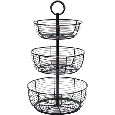 Click here for Gourmet Basics By Mikasa Round Wrap 3-Tier Basket prices