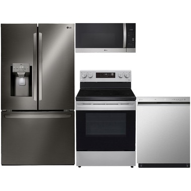 Click here for LG LRFS28XBDKPK Black/Stainless Kitchen Package prices