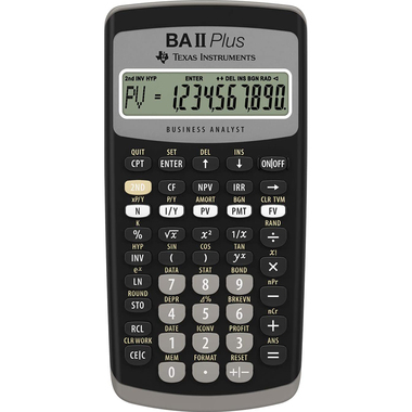 Click here for Texas Instruments BAIIPLUS BA II PLUS prices