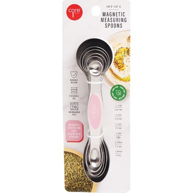 Click here for Core Home 49752 6-Piece Magnetic Measuring Spoons prices