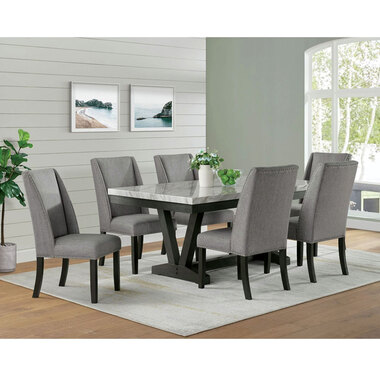 Click here for Elements EVERDEENDINS2 Everdeen Dining Table/6 Cha... prices