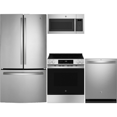 Click here for GE GNE27JYMFSKP1 Stainless Steel Kitchen Package prices