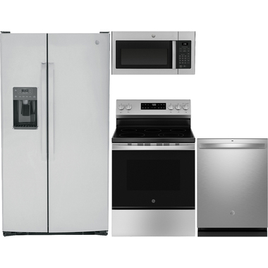 Click here for GE GSS25GYPFSKP7 Stainless Steel Kitchen Package prices